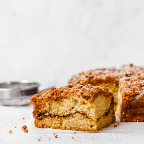Vegan Cinnamon Streusel Coffee Cake - Plantiful Bakery
